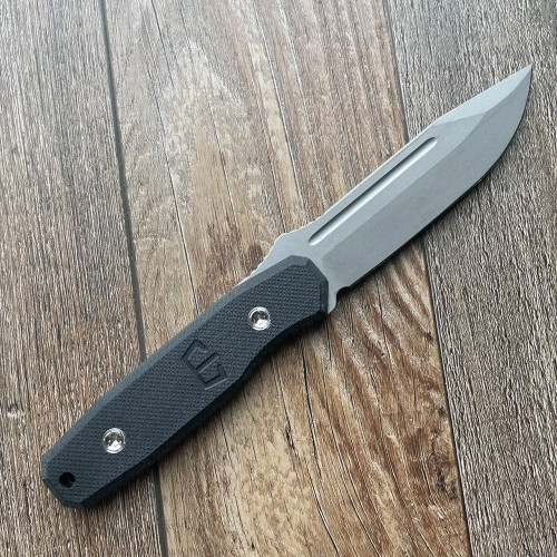 Blackside Customs Plan B S/E Black G10 Handle Gray Matter Blade ...