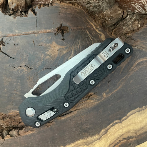 Microtech Msi Ram Lok Frag Black G 10 Handle Stonewash Serrated 210