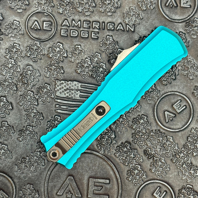 Microtech Hera Ii Mini Recurve Turquoise Stonewash Standard 1705m 10tq
