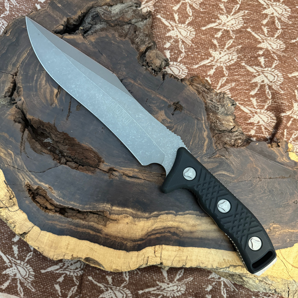 Microtech Arbiter Fixed Blade Black G-10 Stonewash Standard 104-10 ...