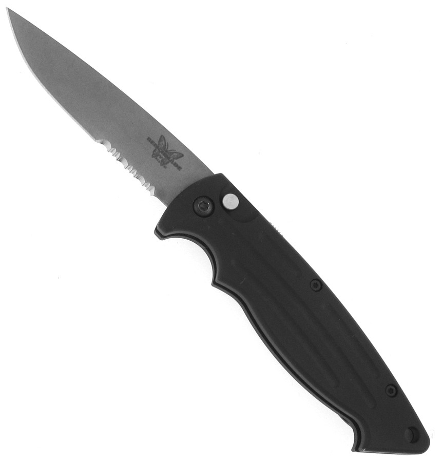 Benchmade Mini Reflex Auto w/ Safety Bead Blast Serrated 2550S ...