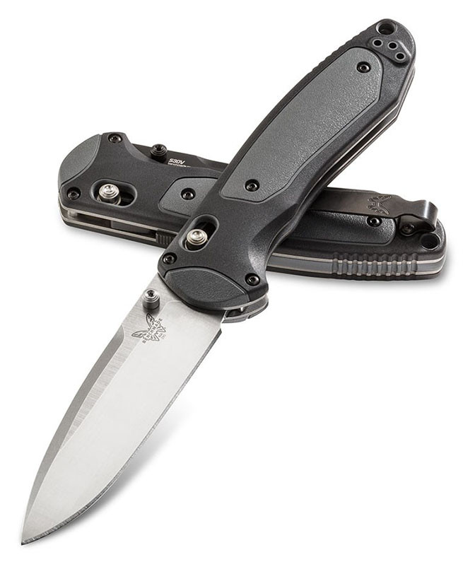 Benchmade Boost Axis Lock Assisted Open Satin Blade 590 | American Edge ...