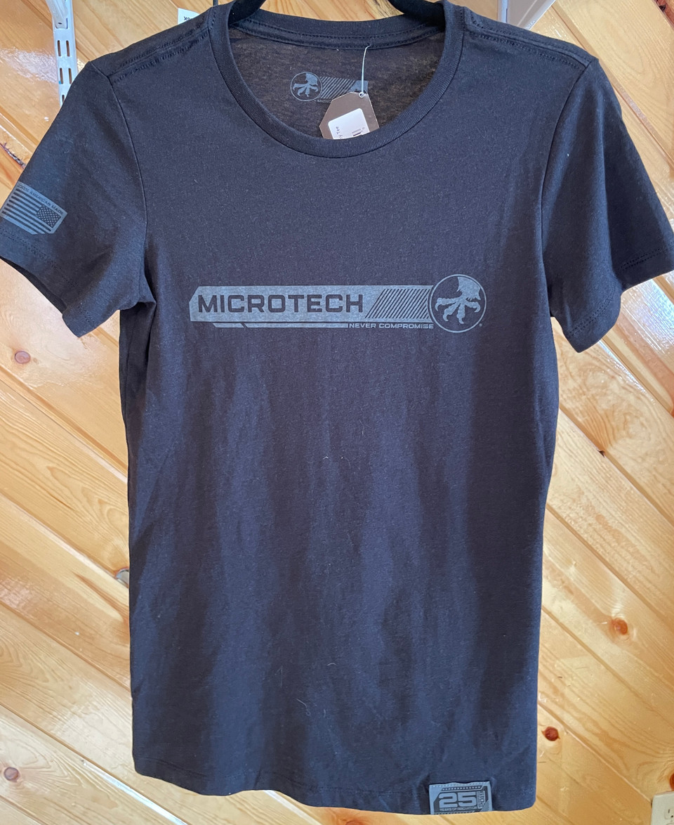 Microtech Women's Core Anniversary Tee Gray | American Edge Knives
