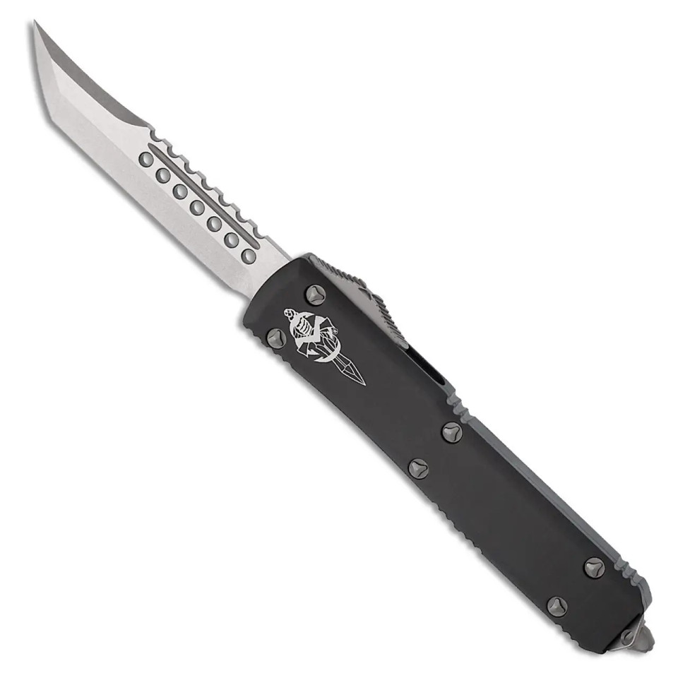 Microtech Ultratech Hellhound Black Stonewash Standard Signature Series ...