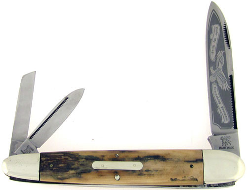 Bulldog Brand Anglo Saxon Whittler Mammoth Ivory | American Edge Knives