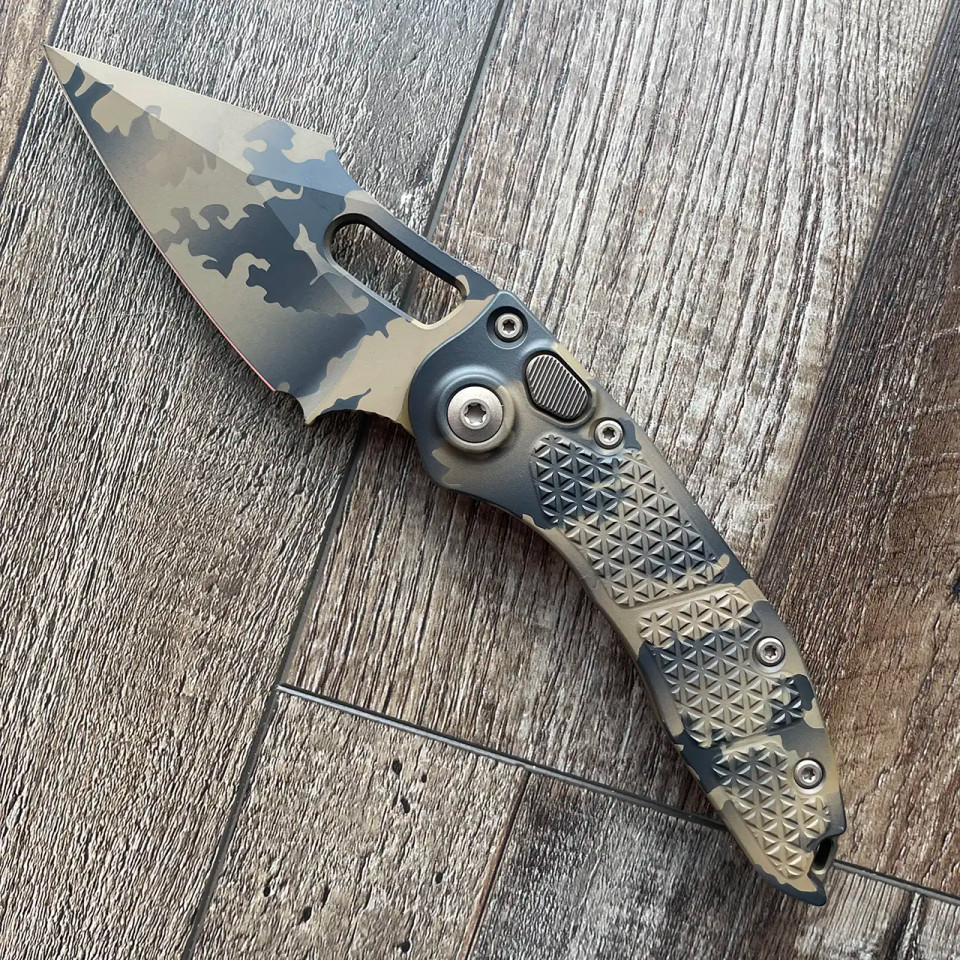 Microtech Borka Stitch Auto S/E Coyote Camo Standard Signature Series ...