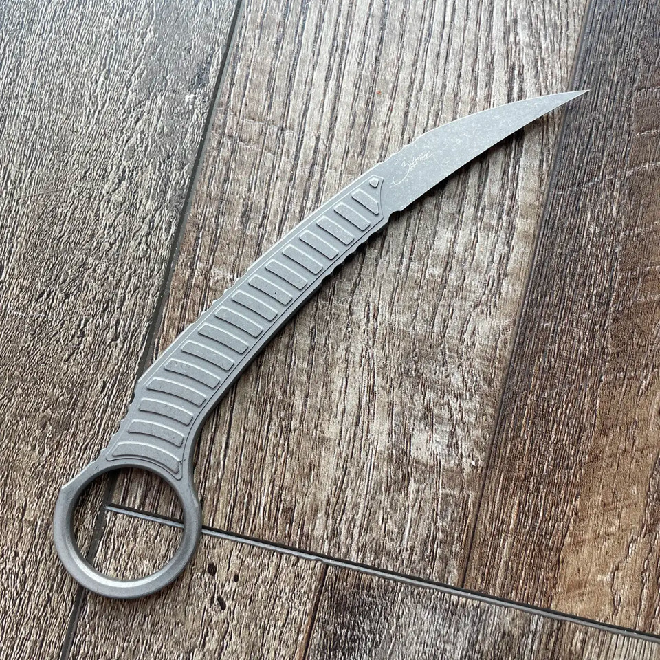 Microtech Bastinelli Feather Karambit S/E Fixed Blade Apocalyptic ...