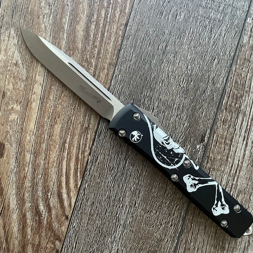 Microtech Ultratech S/E Death Card Bronzed Apocalyptic Standard ...