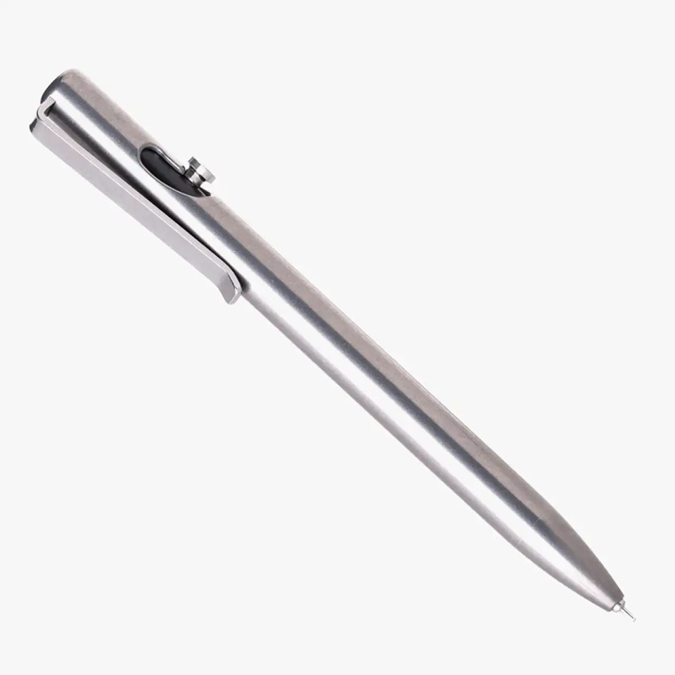 Tactile Turn Bolt Action Short Smooth Operator Pen | American Edge Knives
