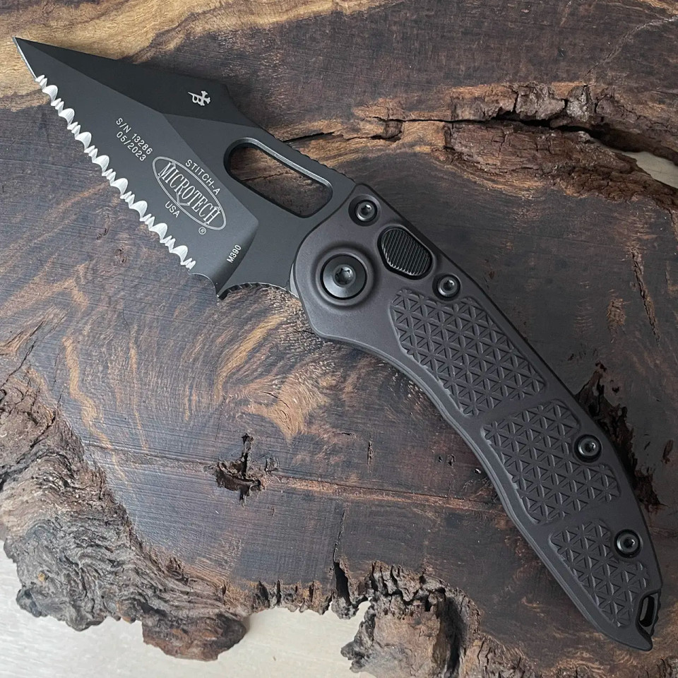 Microtech Borka Stitch Auto Se Black Tactical Standard 169 1t