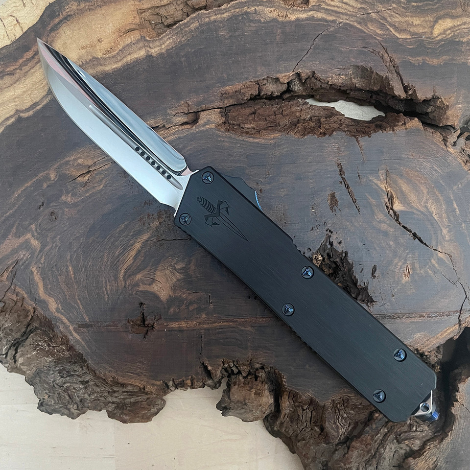 Marfione Custom Scarab II DE Hefted Black Alloy Handle w/ DLC Ringed ...
