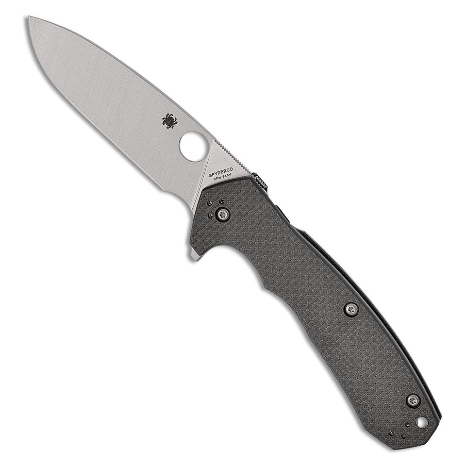 Spyderco Amalgam Compression Lock Carbon Fiber G-10 Laminate Handles ...