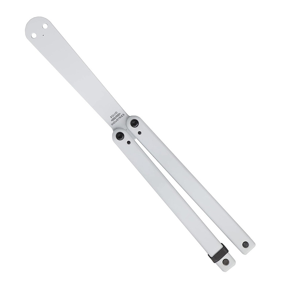 Squid Industries Squiddy Butterfly Balisong Trainer White PVC ...