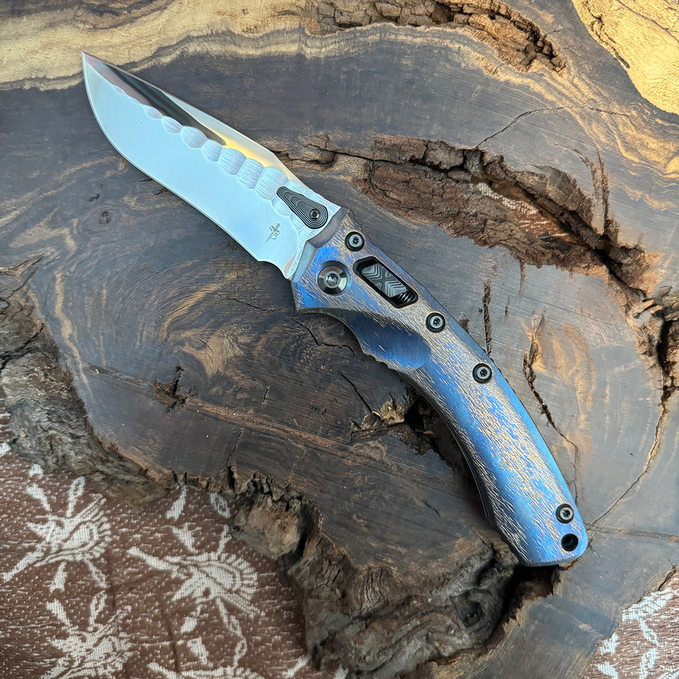 Borka Blades Stitch Cosmic Titanium Handle Satin Rock Grind Blade ...