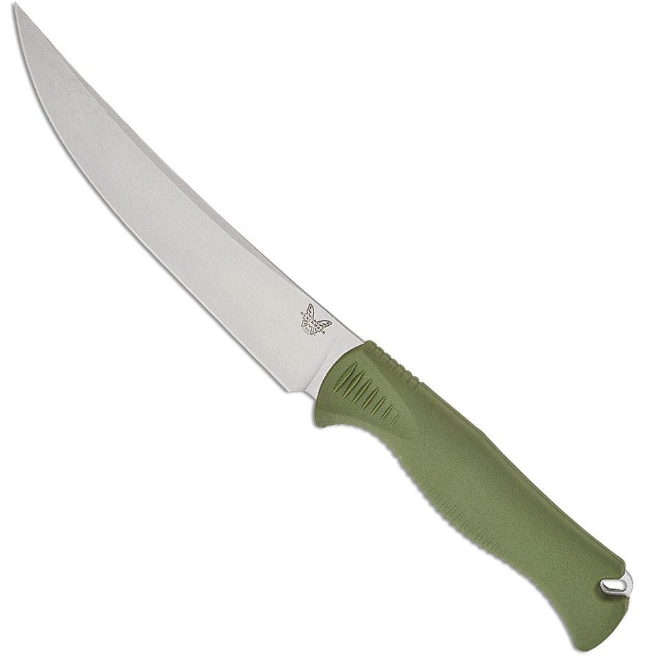 Benchmade Puukko Fixed Blade OD Green Handle Satin Blade 200 | American ...
