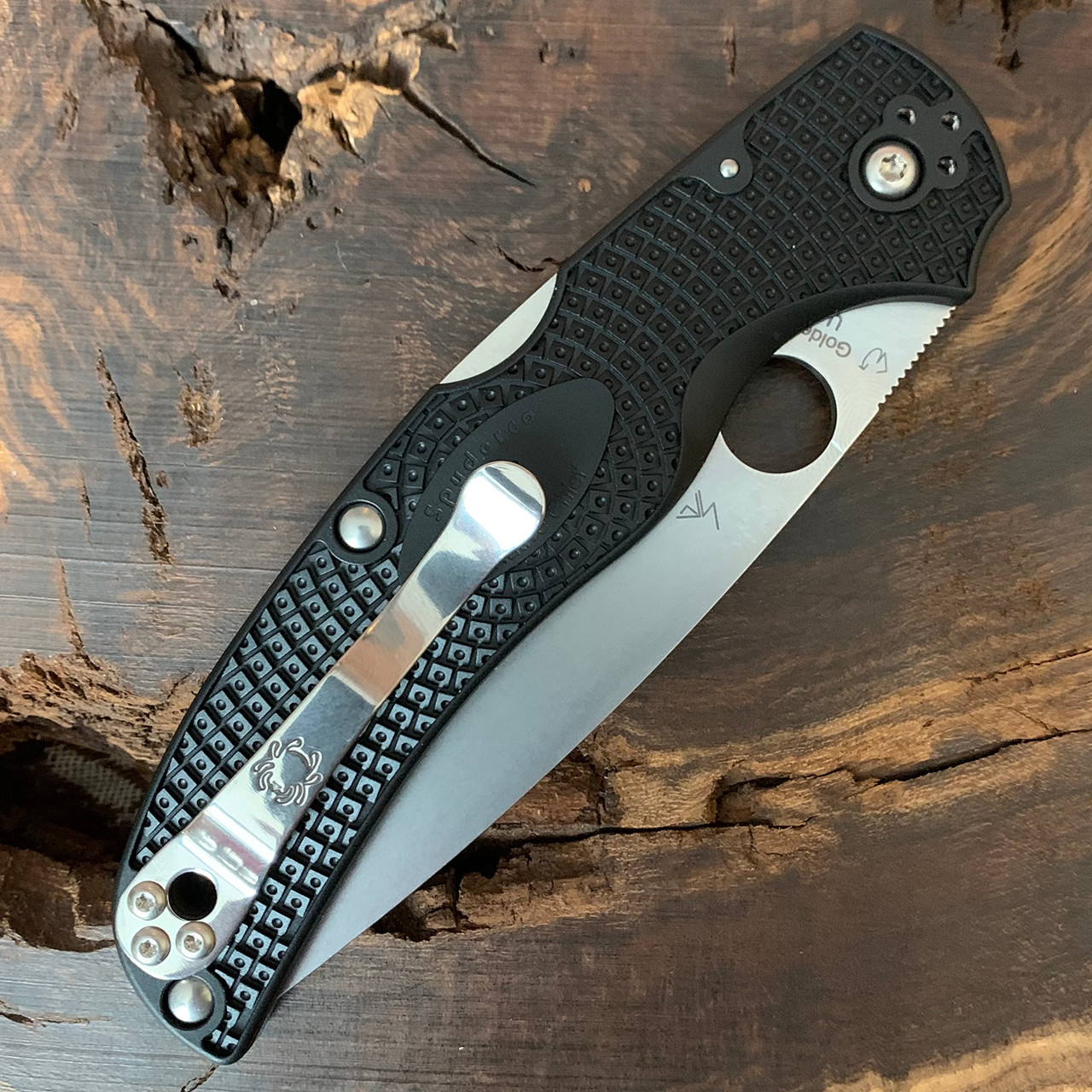 Spyderco Native Chief Lightweight Lock Back Black Handle Satin BD1N ...