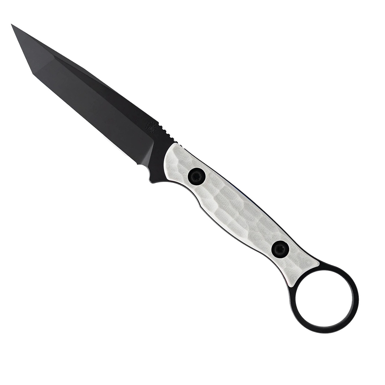 Toor Knives Serpent T Fixed Blade Red White Blue G10 Handle Smoke Black ...