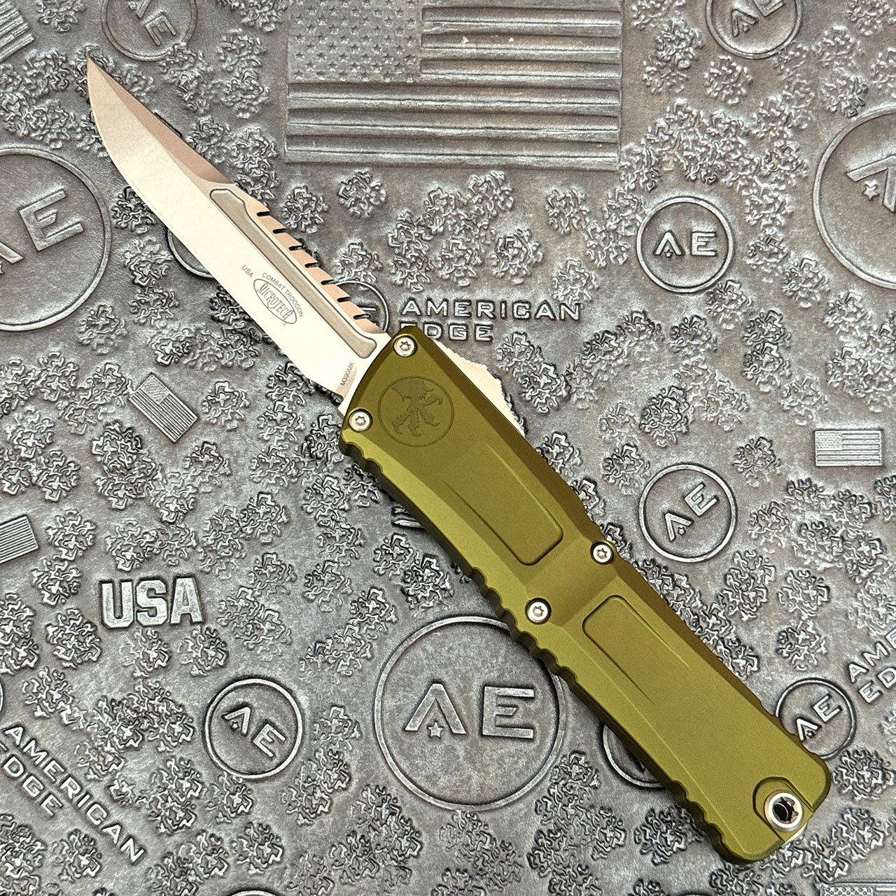 Microtech Combat Troodon Interceptor Gen III OD Green Stonewash ...