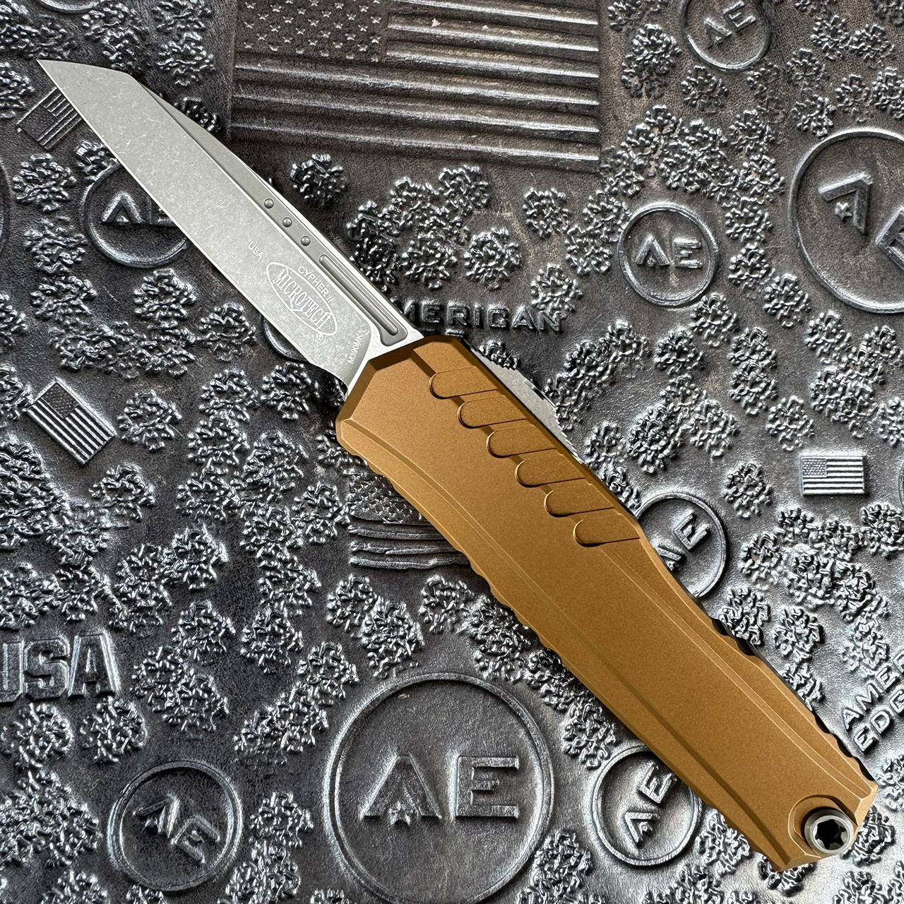 Microtech Cypher II S/E Tan Apocalyptic Standard 1241-10APTA | American ...