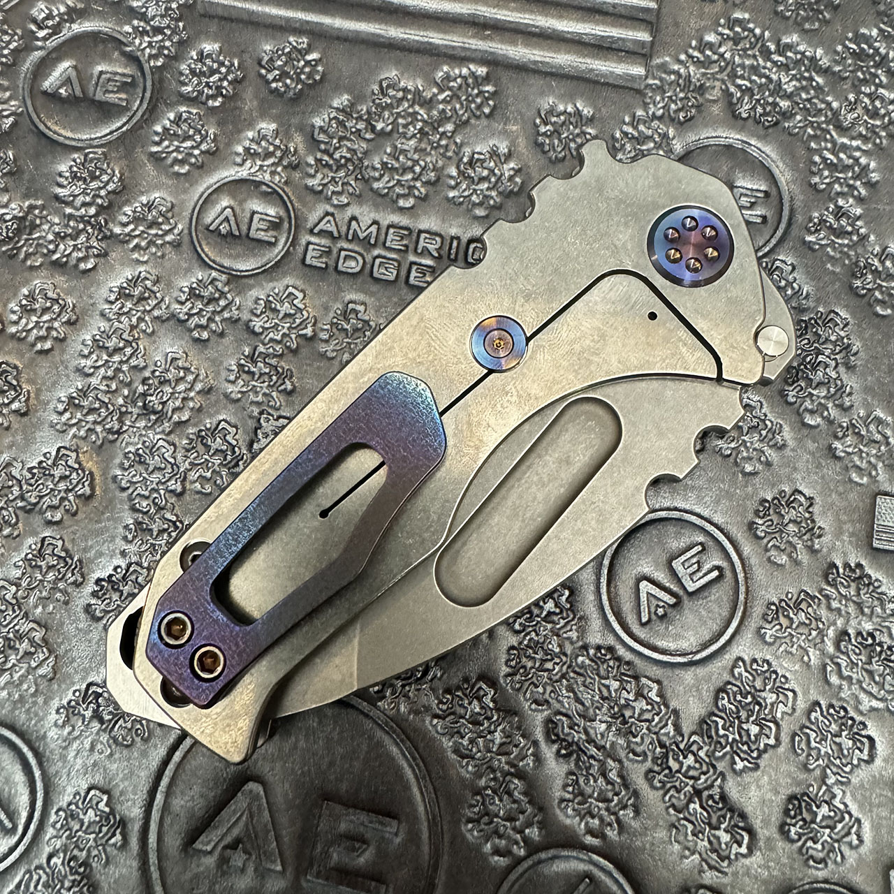 Medford Praetorian Genesis T Frame Lock Tumbled Titanium Handles ...