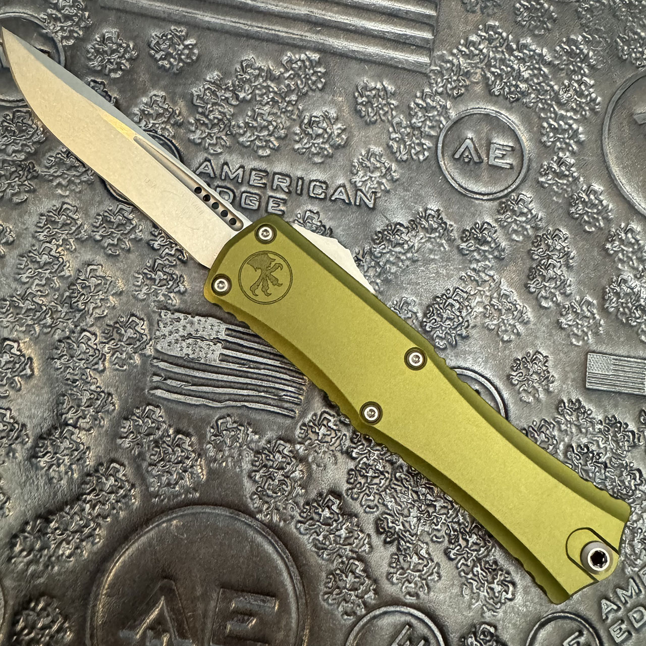 Microtech Hera II Mini Recurve OD Green Stonewash Standard 1705M-10OD ...