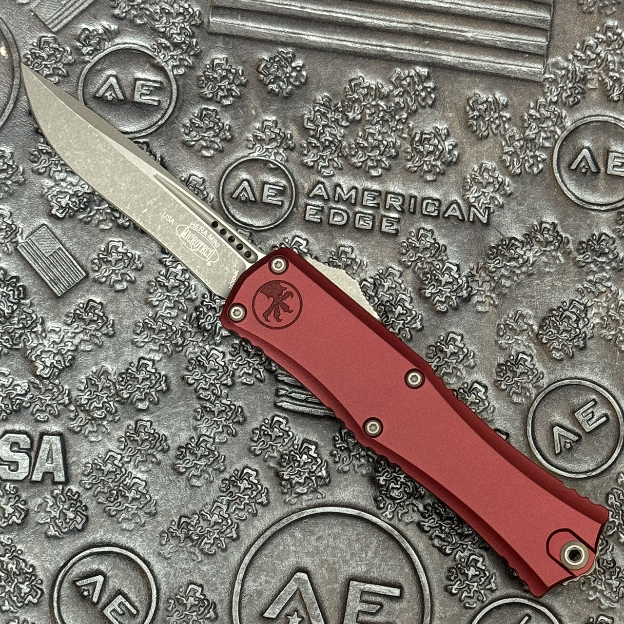 Microtech Hera II Mini Recurve Merlot Apocalyptic Standard 1705M-10APMR ...