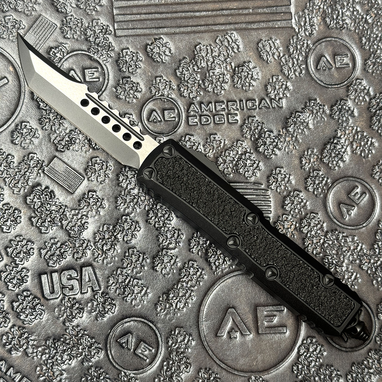 Microtech Daytona Hellhound Grip Inlay Tactical Standard Blade ...