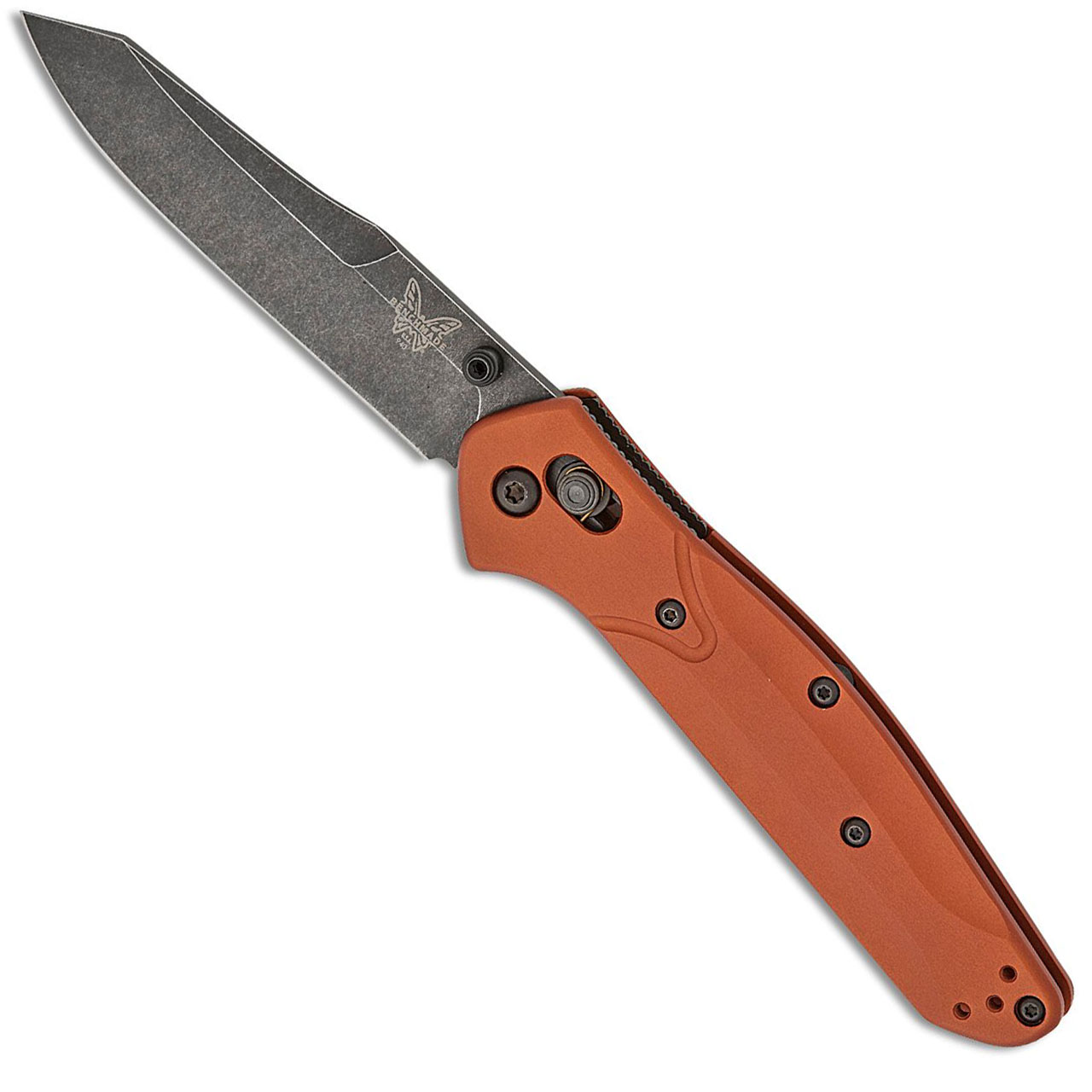 Benchmade Osborne Axis Lock Burnt Copper Aluminum Handles Battleworn ...