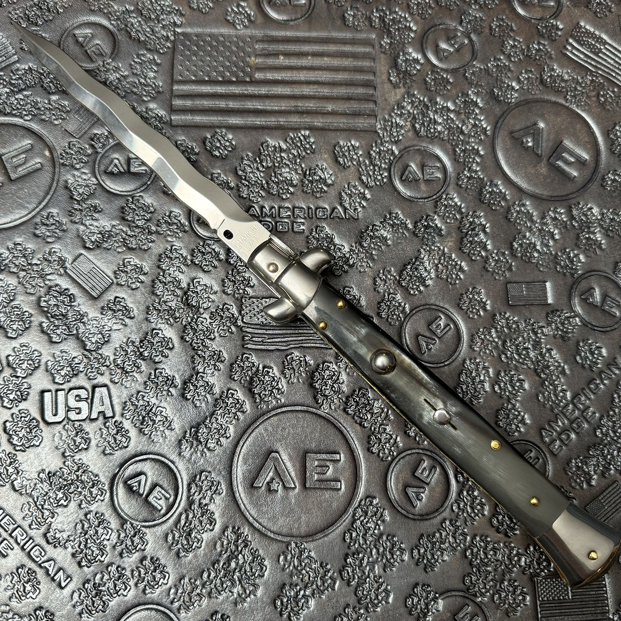 Frank Beltrame Italian Stiletto Auto Brazilian Horn Handles Polished ...