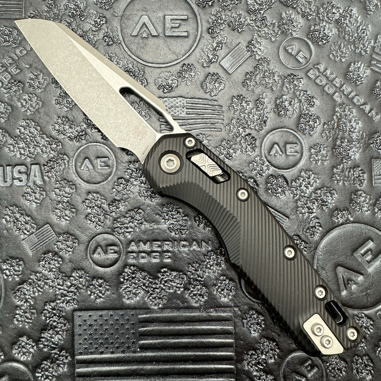Microtech MSI RAM-LOK Fluted Black Aluminum Handle Apocalyptic Standard ...