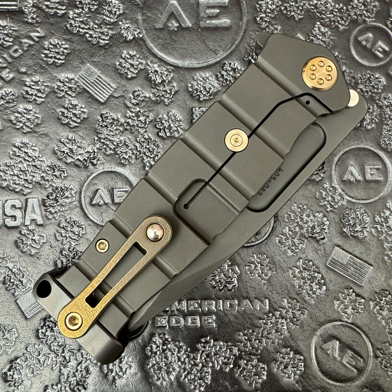 Medford USMC Fighter Flipper Frame Lock DLC Titanium Handles DLC Blade ...
