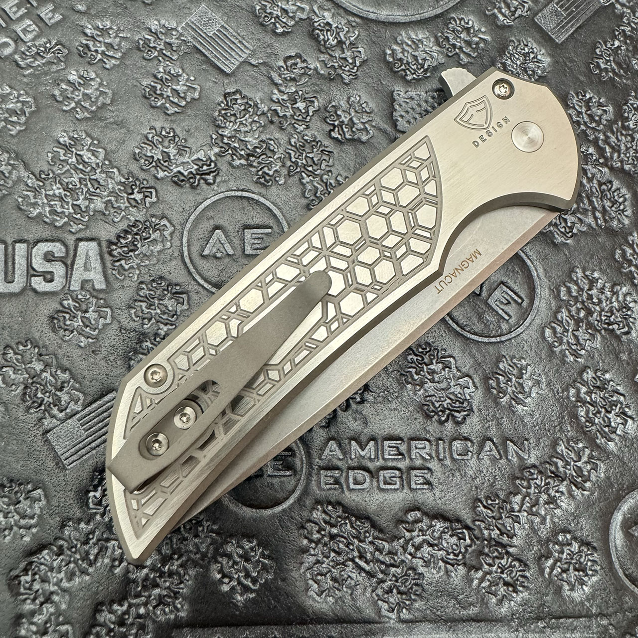 Pro-Tech Mordax Button Lock Flipper 2024 Custom 002 17-4 Steel Two-Tone ...