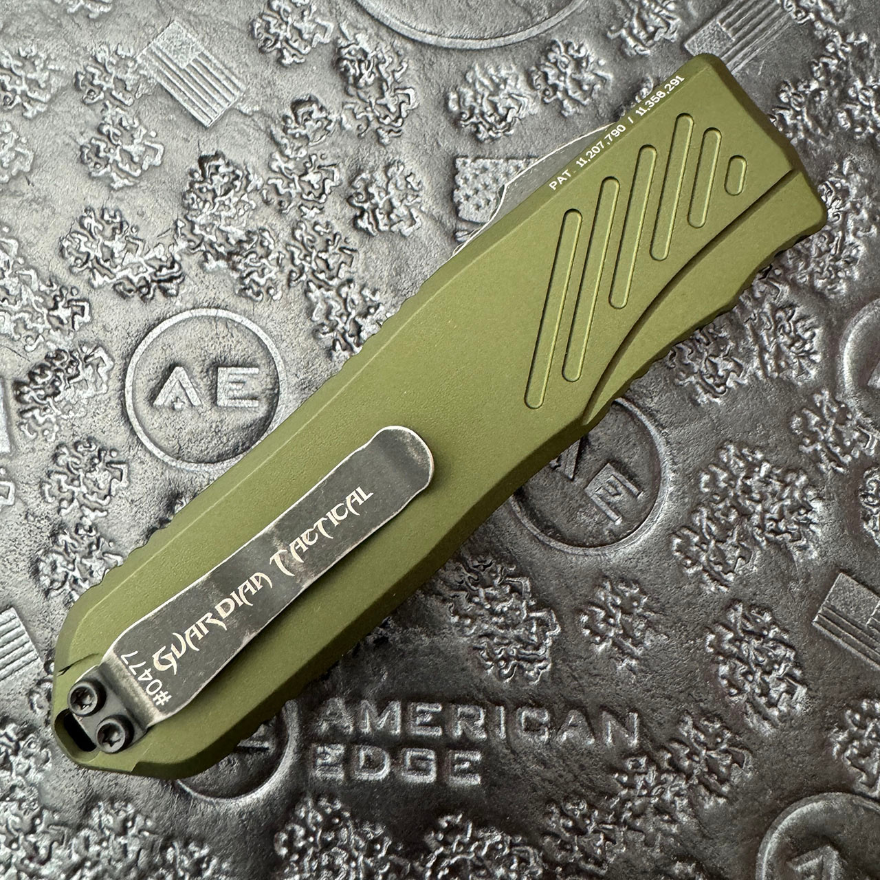 Guardian Tactical RECON-035 G2 S/E OD Green Handle Dark Stonewashed ...