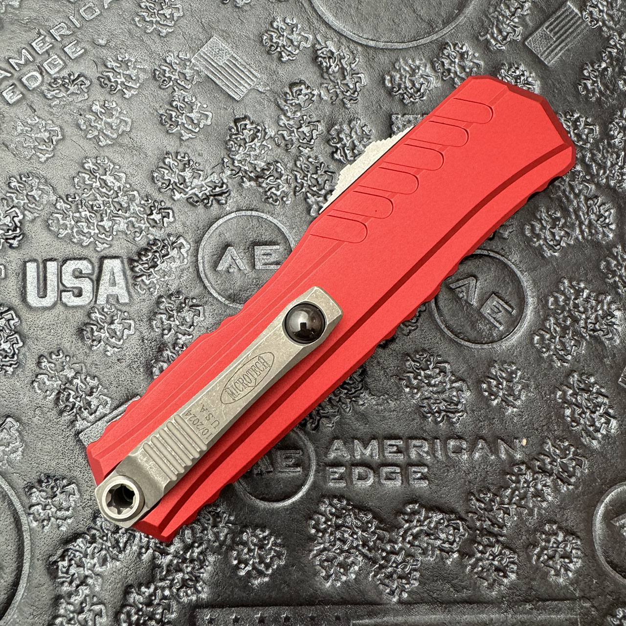 Microtech Cypher II D/E Red Apocalyptic Standard 1242-10APRD | American ...
