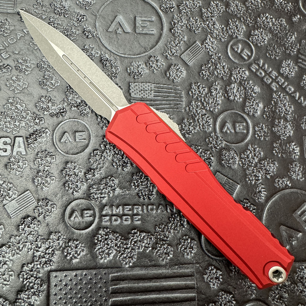 Microtech Cypher II D/E Red Apocalyptic Standard 1242-10APRD | American ...
