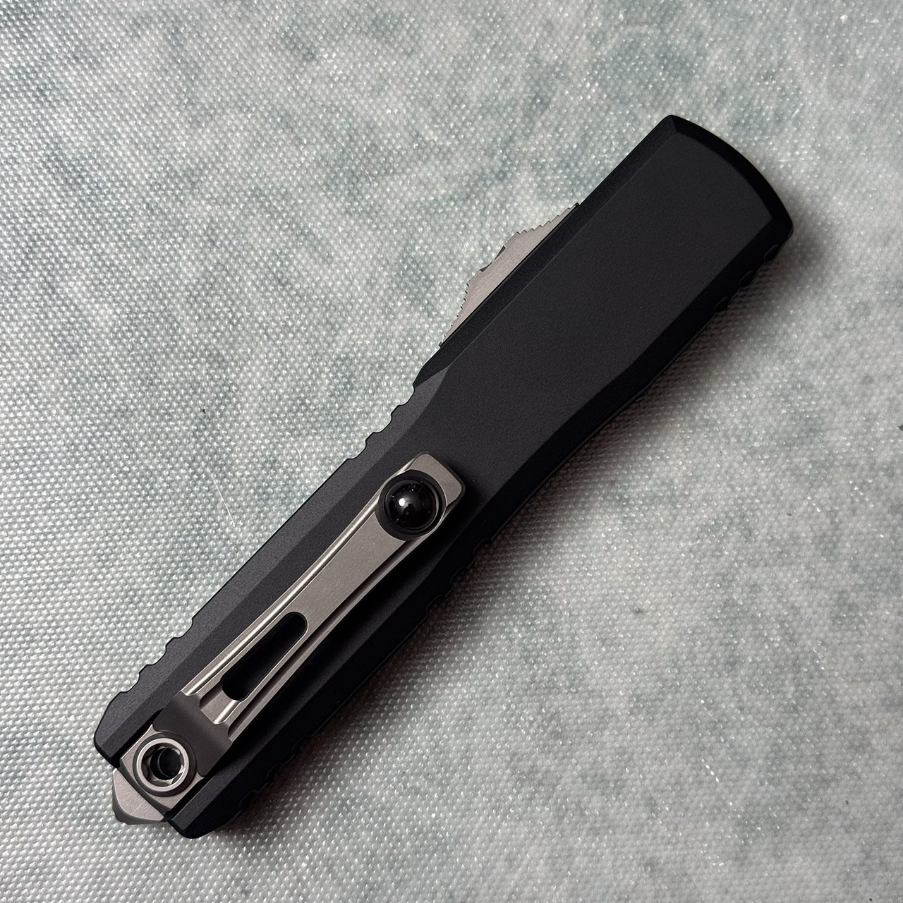 Microtech Ultratech Gen III ZBP D/E Black Stonewash Serrated 1122-11 ...