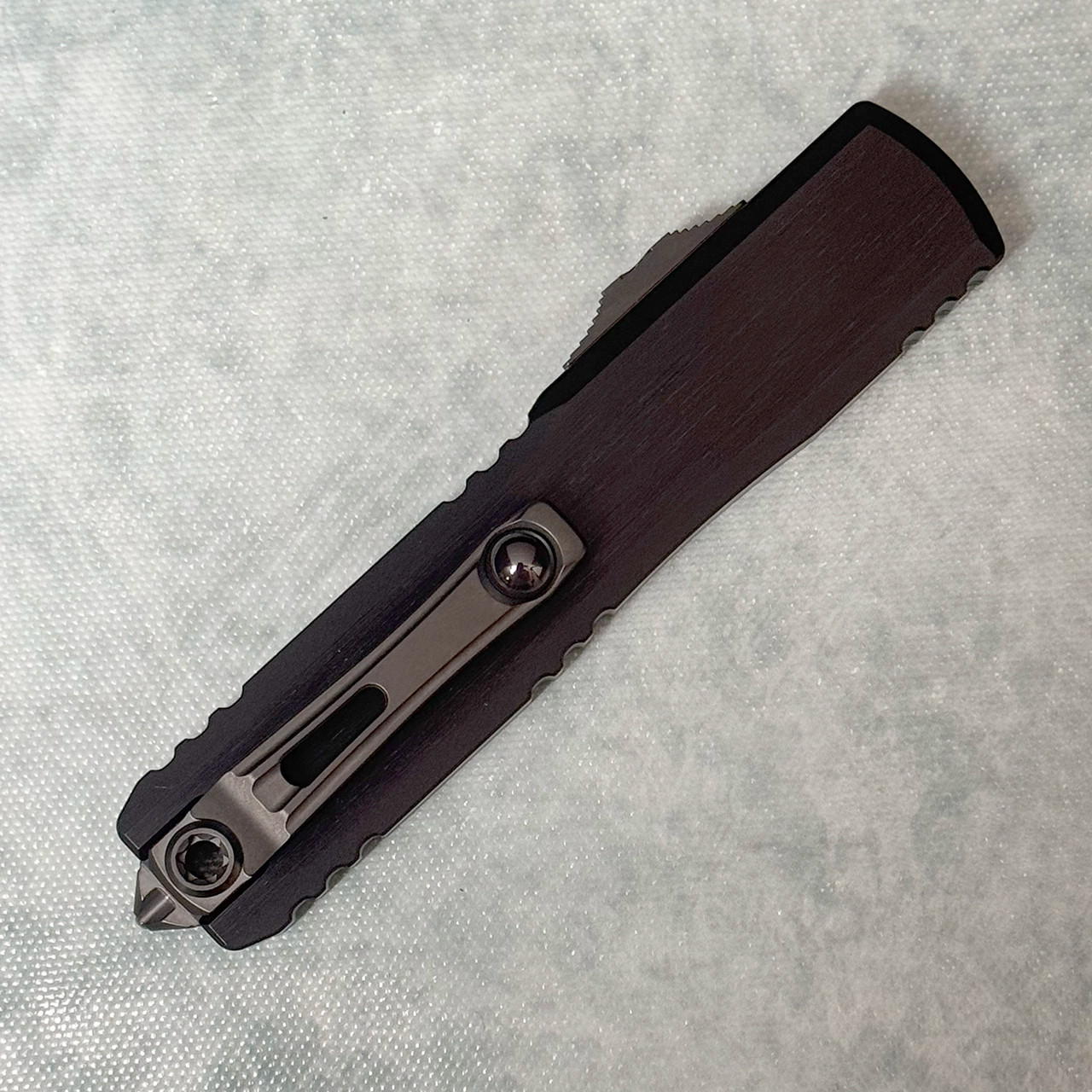 Microtech Ultratech Gen III ZBP T/E Hefted Alloy Handle Baker Forge ...