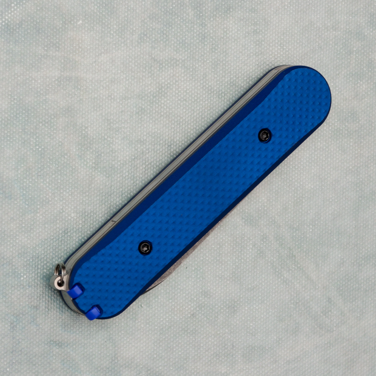 Chuck Gedraitis Switch Army Switch Blade Blue Aluminum Scales w ...
