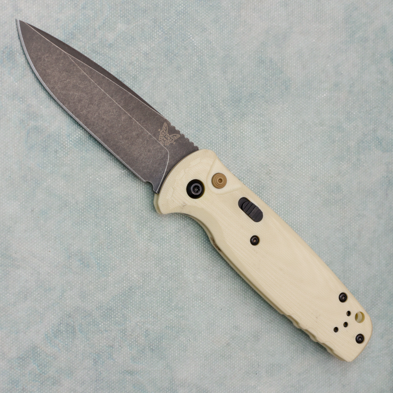 Benchmade CLA Auto Ivory G10 Handle Battlewash DLC Magnacut Blade ...