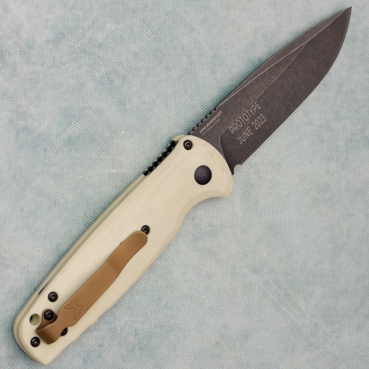 Benchmade CLA Auto Ivory G10 Handle Battlewash DLC Magnacut Blade ...
