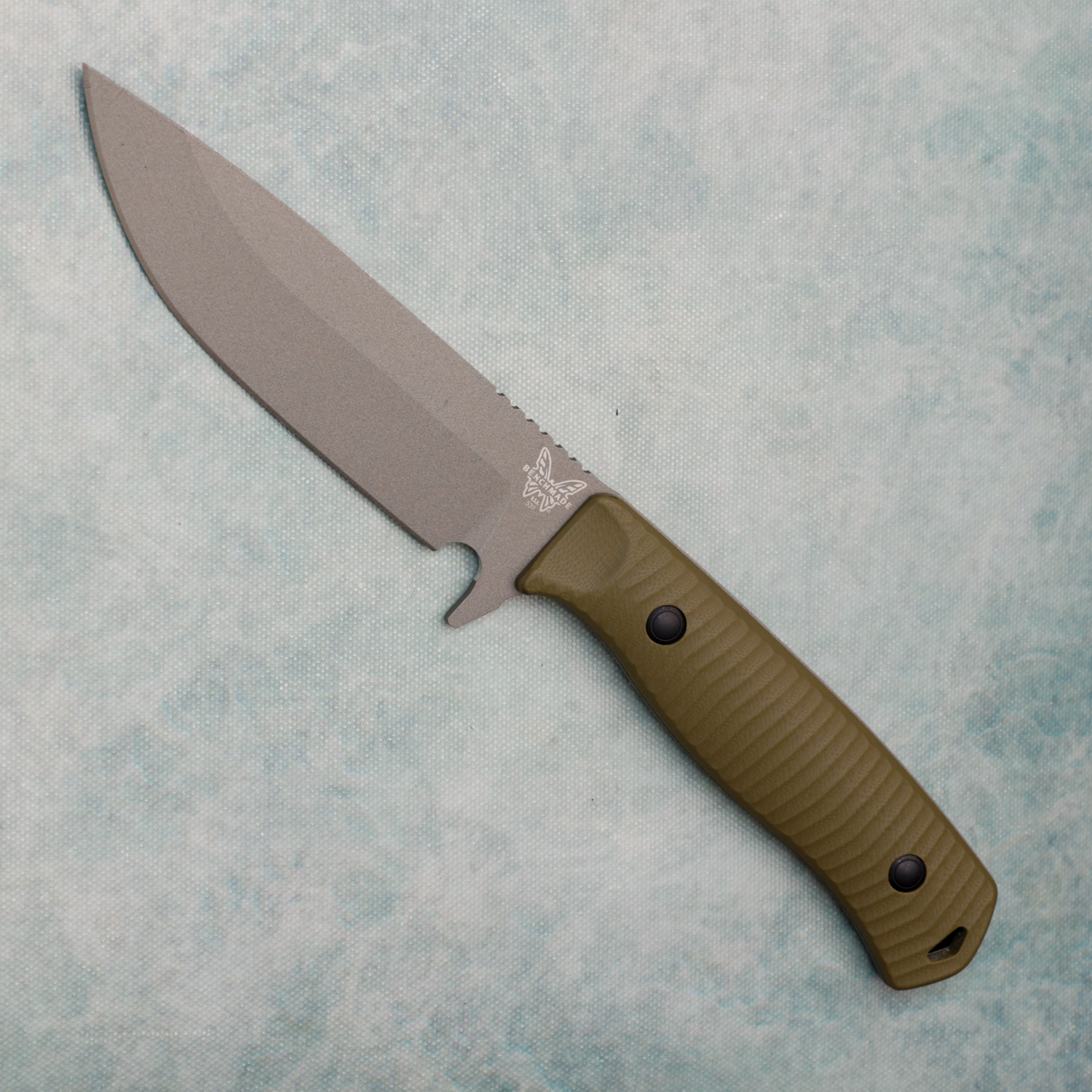 Benchmade Anonimus Fixed Blade OD Green G-10 Handle Tungsten Gray ...