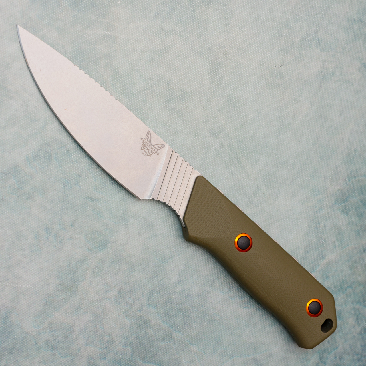 Benchmade Raghorn Hunting Fixed Blade Green G10 Handle Satin S30V Blade ...