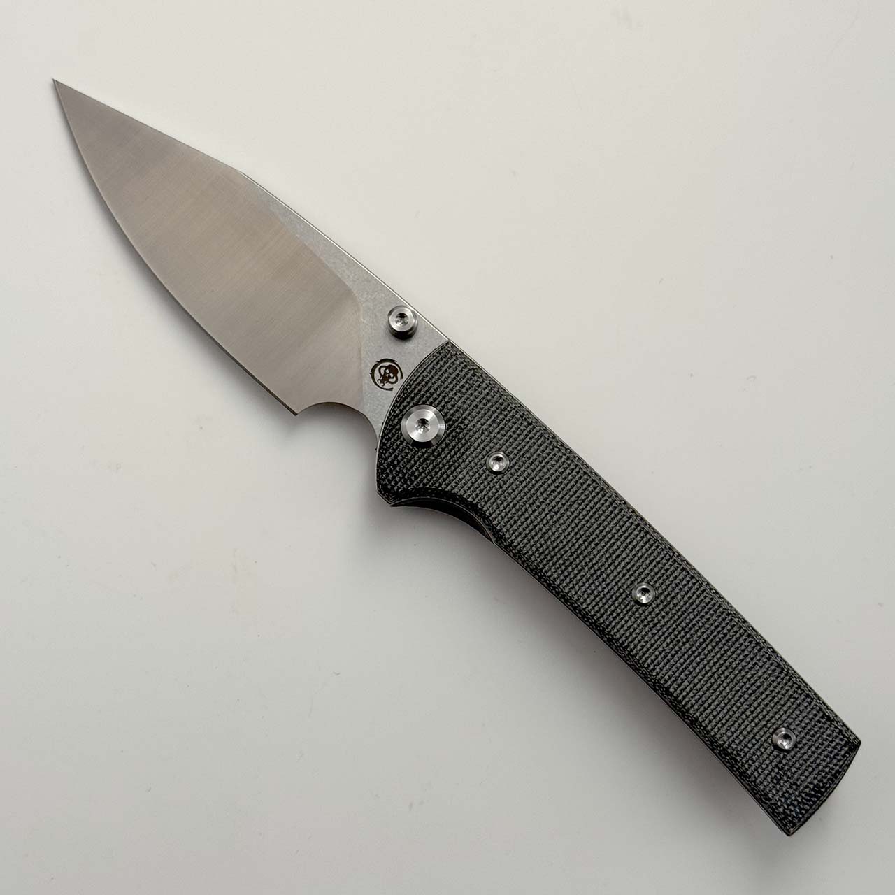 Chaves Knives Blue Label Scapegoat 229 Black Micarta Handles Satin ...