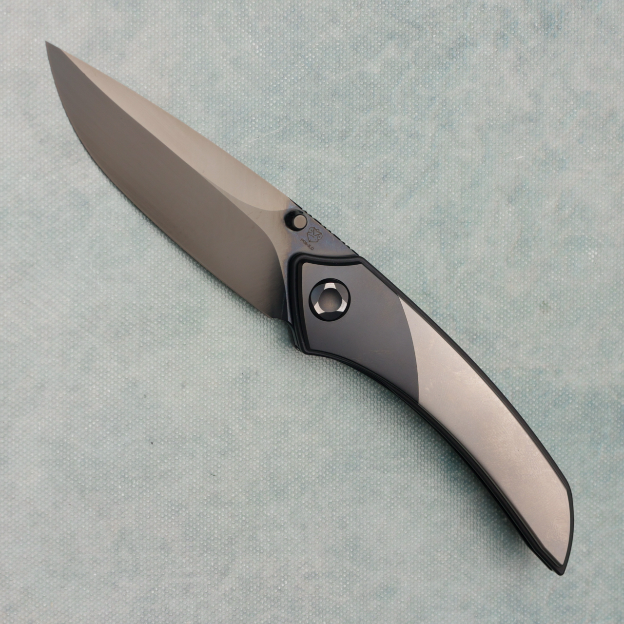 Poikilo Blade Tuna Mini Standard 2 Inset Liner Lock Titanium Handle ...