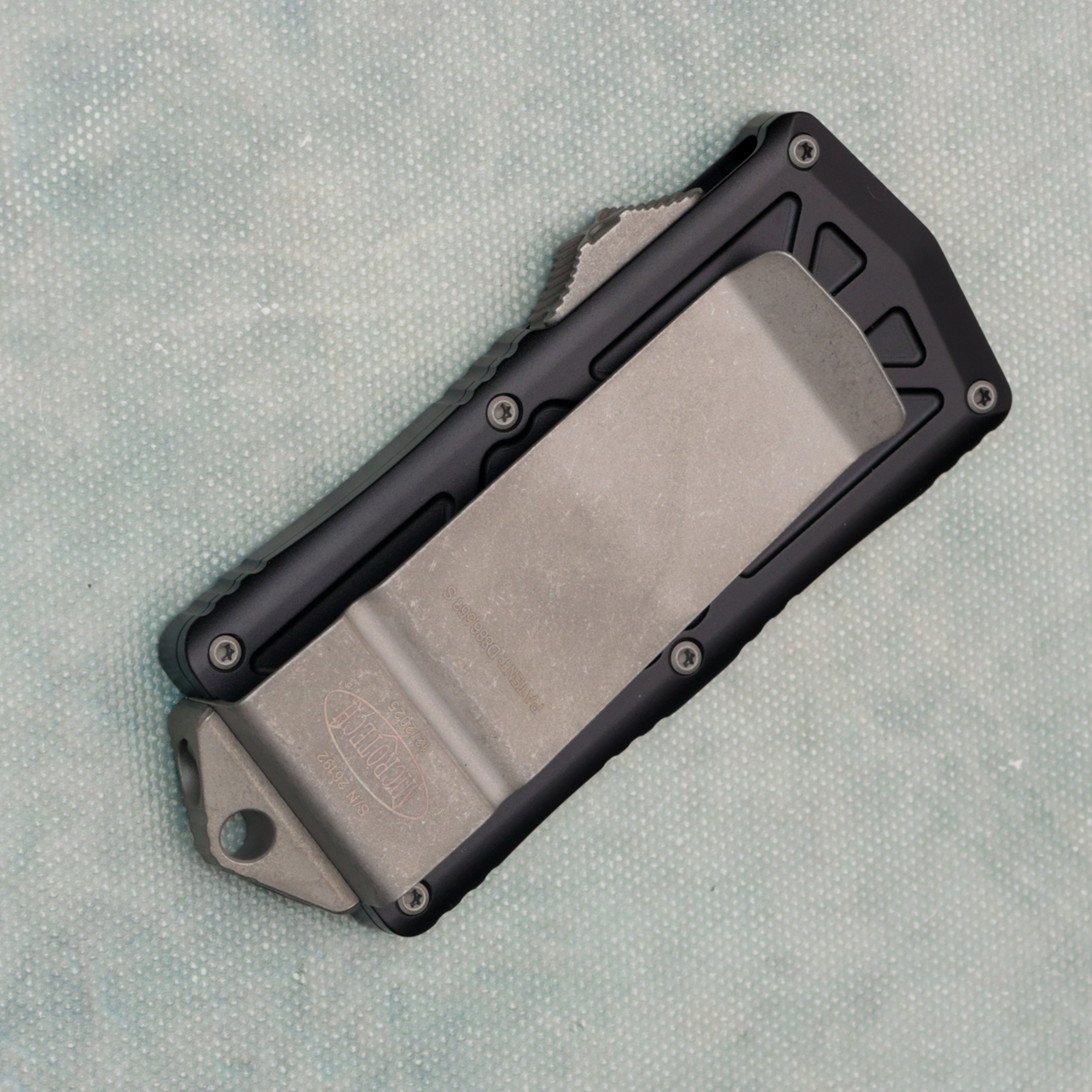 Microtech Exocet Double Edge Dagger D/E Black Stonewash Standard Cali ...