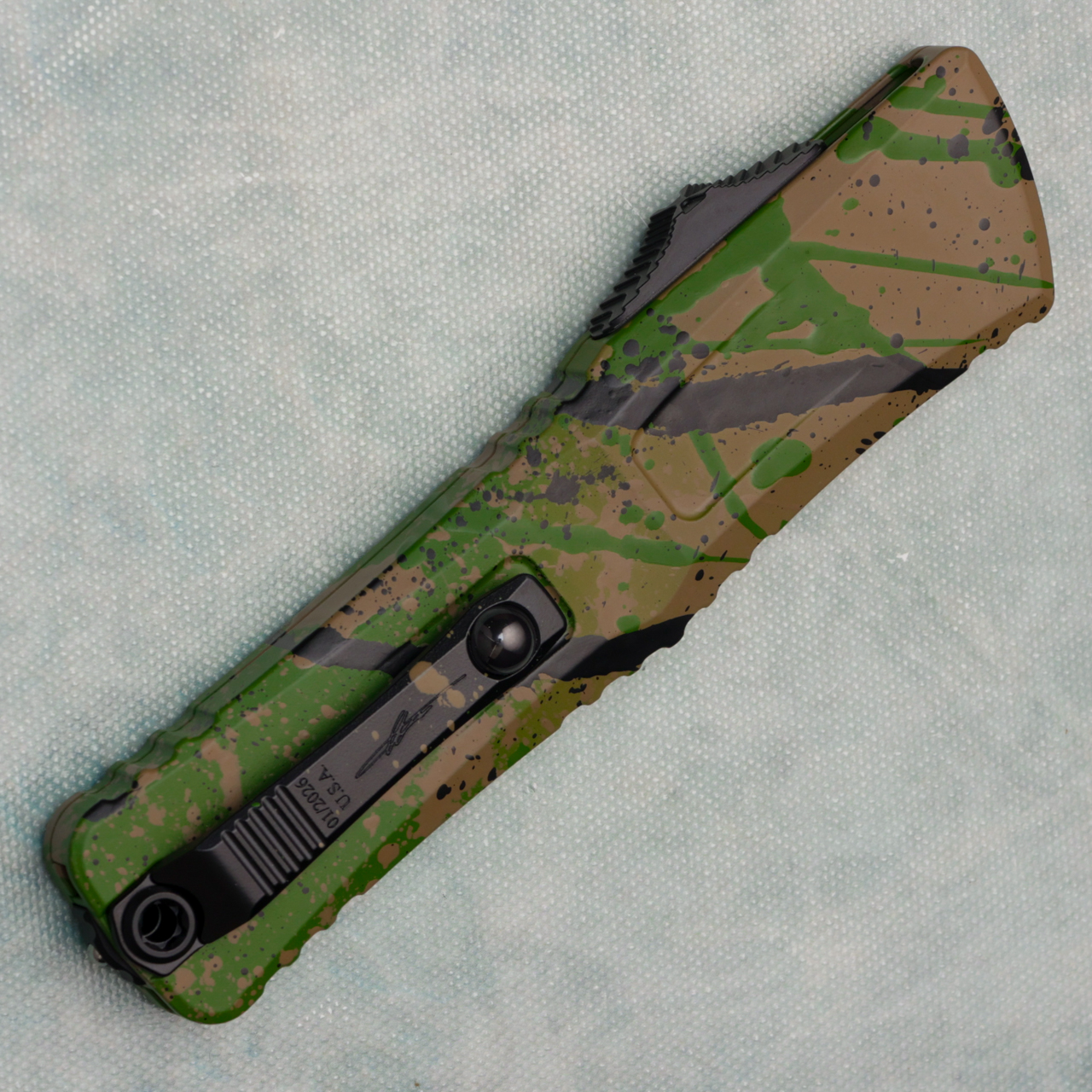 Microtech Combat Troodon D/E Gen III OD Green/Tan/Black Splatter ...