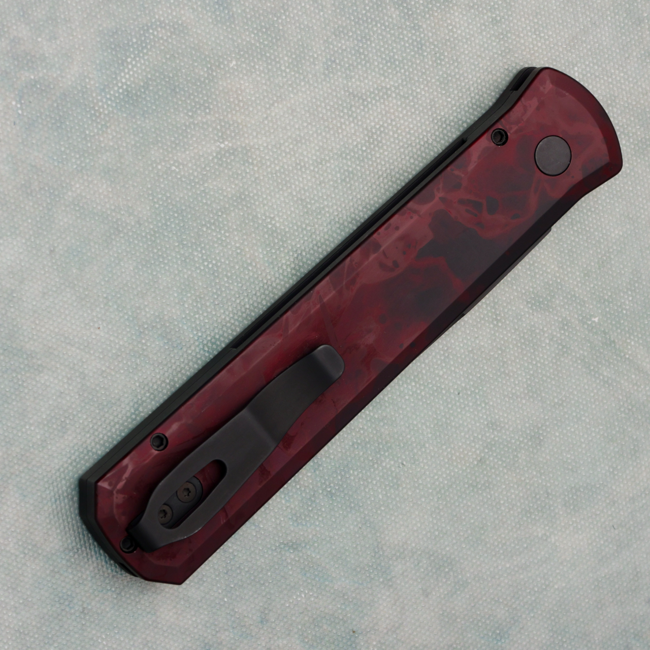 Pro-Tech Godfather Red Haze Handle DLC Blade 921-REDHAZE (Pre-owned ...