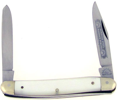 German Eye Brand Mini Muskrat Mother of Pearl | American Edge Knives