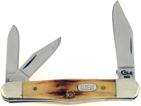 Case XX Split Back Whittler Genuine Stag V5383 | American Edge Knives