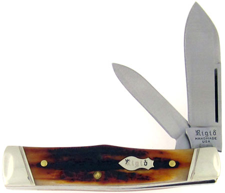 Rigid Gunstock Jack Burnt Stag Bone 1602 | American Edge Knives